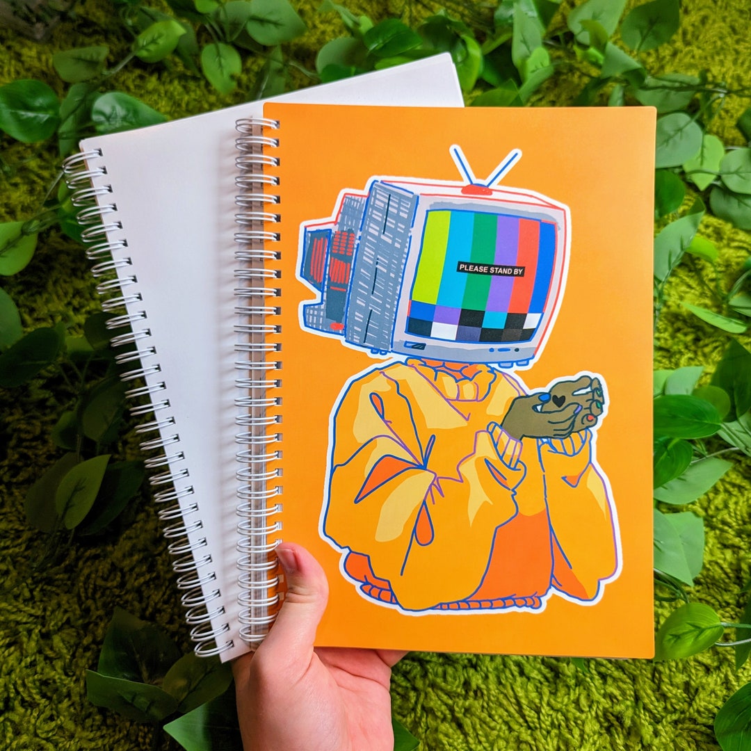 TV Head Large Reusable Sticker Book! - Etsy