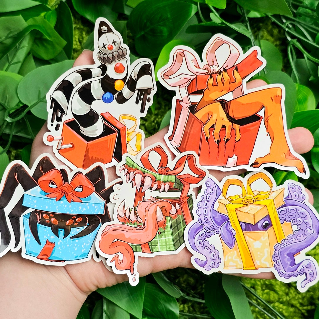 Creepy Christmas Gifts Stickers - Etsy