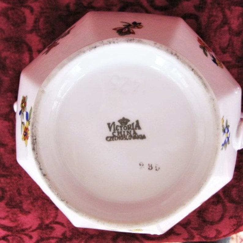 Victoria China Czech Flowered Coffee Pot - Etsy