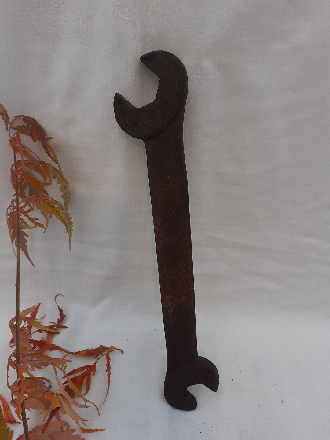 Old Iron Wrench , Rusted Wrench , Mechanical Wrench , Vintage Double ...
