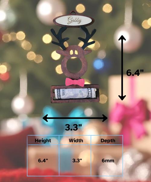 Reindeer Money Holder - Etsy