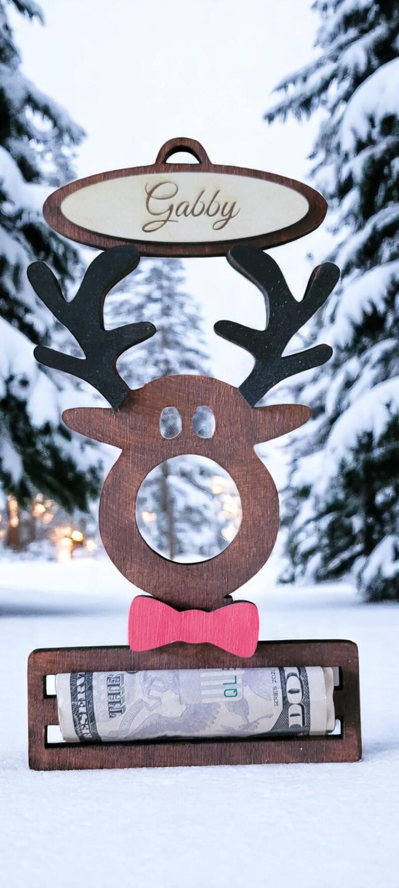 Reindeer Money Holder - Etsy
