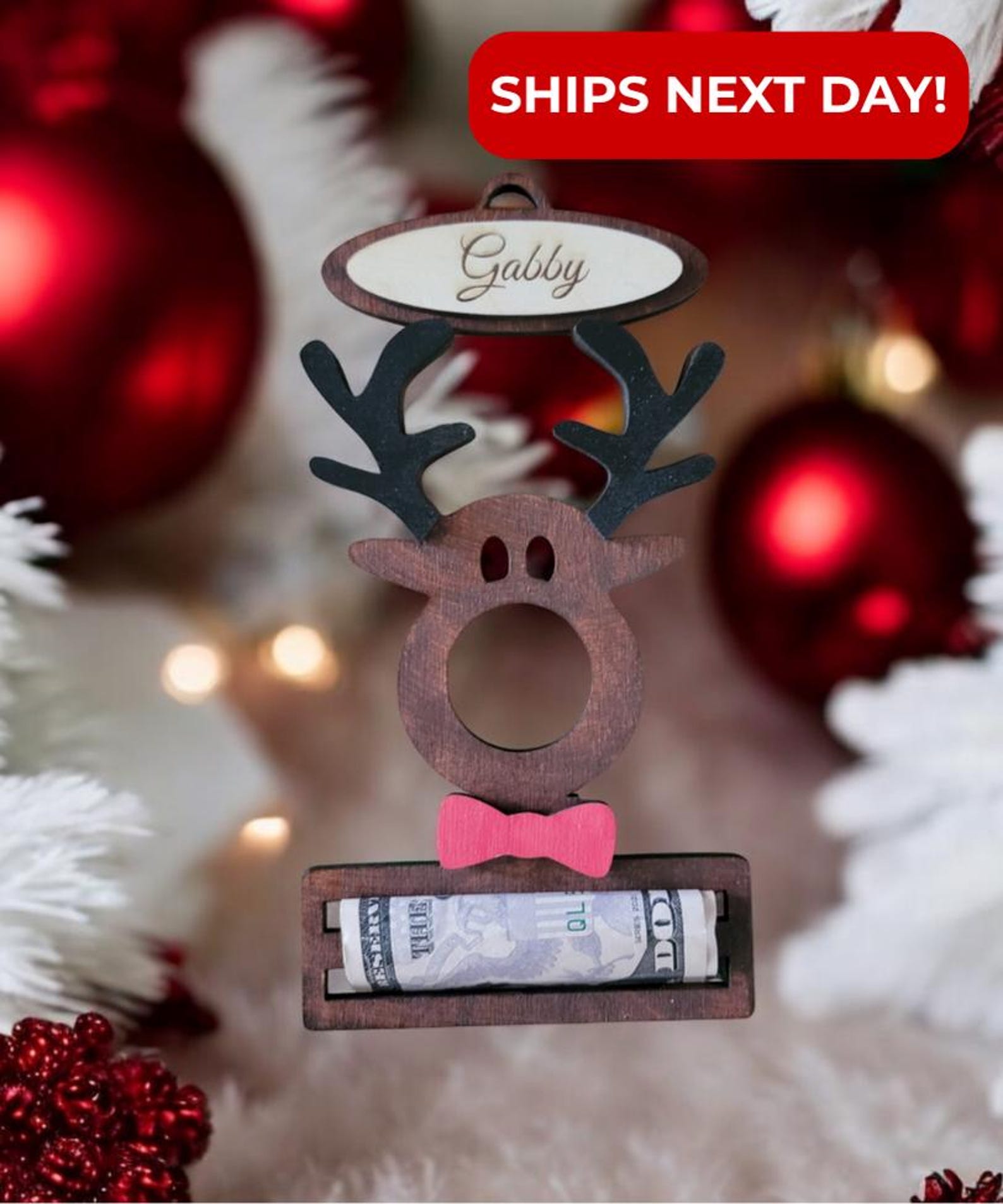 Reindeer Money Holder - Etsy