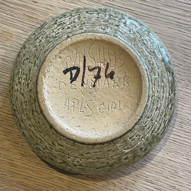 PALSHUS Small Dish Denmark - Circular Ceramic Dish / Tray. Vintage From ...