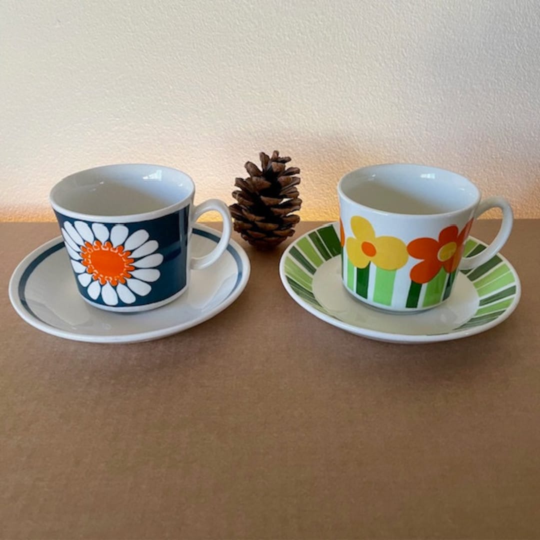 Figgjo Flint Daisy / Annemarie Coffee Cup / Tea Cup With Saucer ...