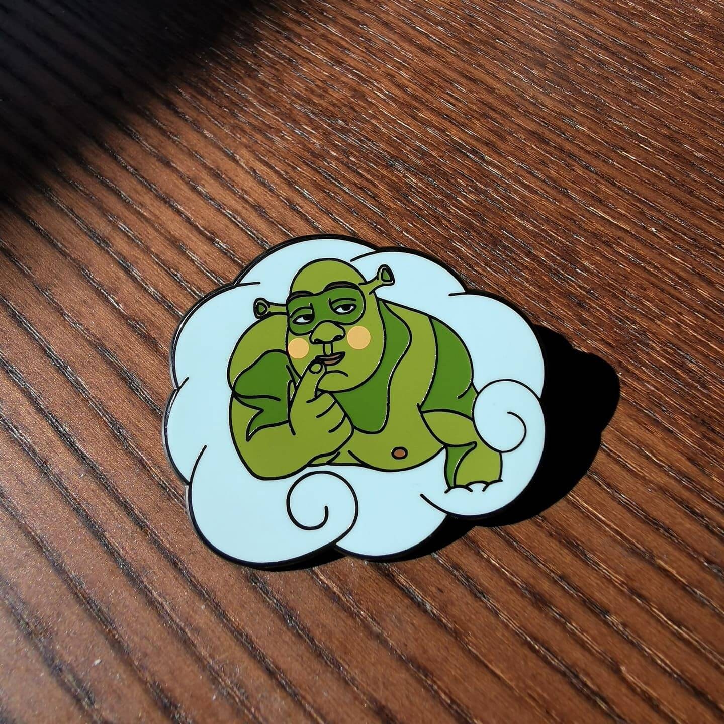 Shrek hard enamel pin ogre emaille pins badge holypins | Etsy