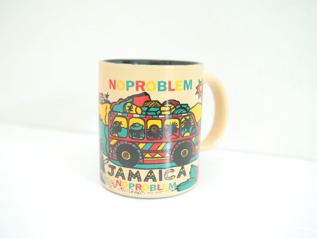 Vintage No Problem Jamaica Yellow Coffee Mug - Etsy