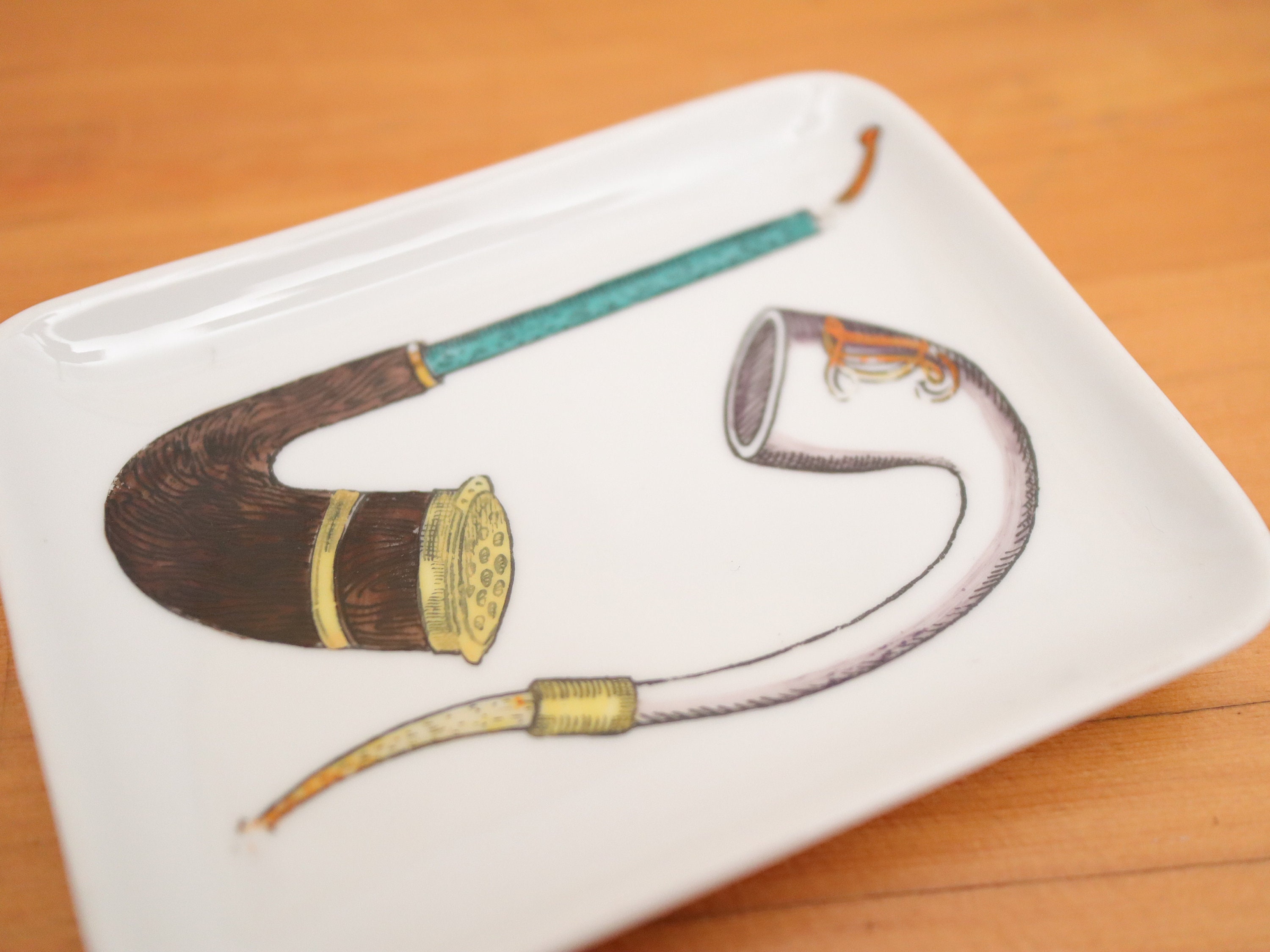 Vintage 1950s Piero Fornasetti Pipes Tray Ceramic - Etsy