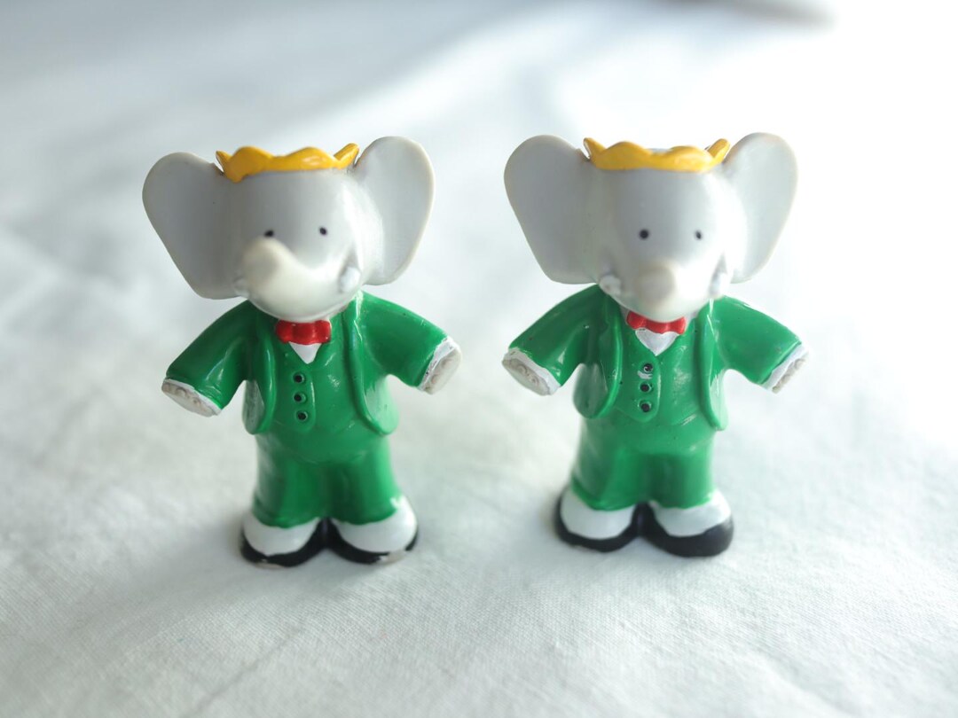Vintage 90s Babar the Elephant PVC Mini Figure Toy / 2 1/4" Tall ...