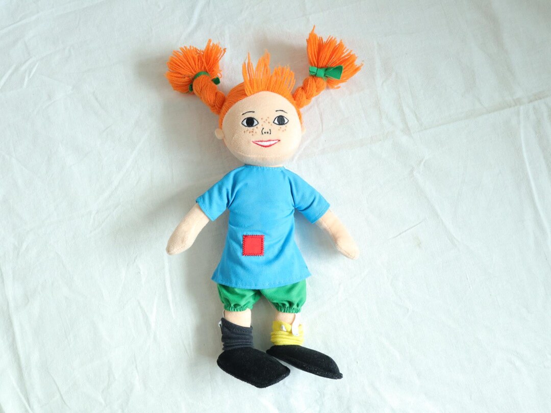 Vintage Pippi Longstocking Doll Soft Plush Doll / 15 Inch / MICKI ...