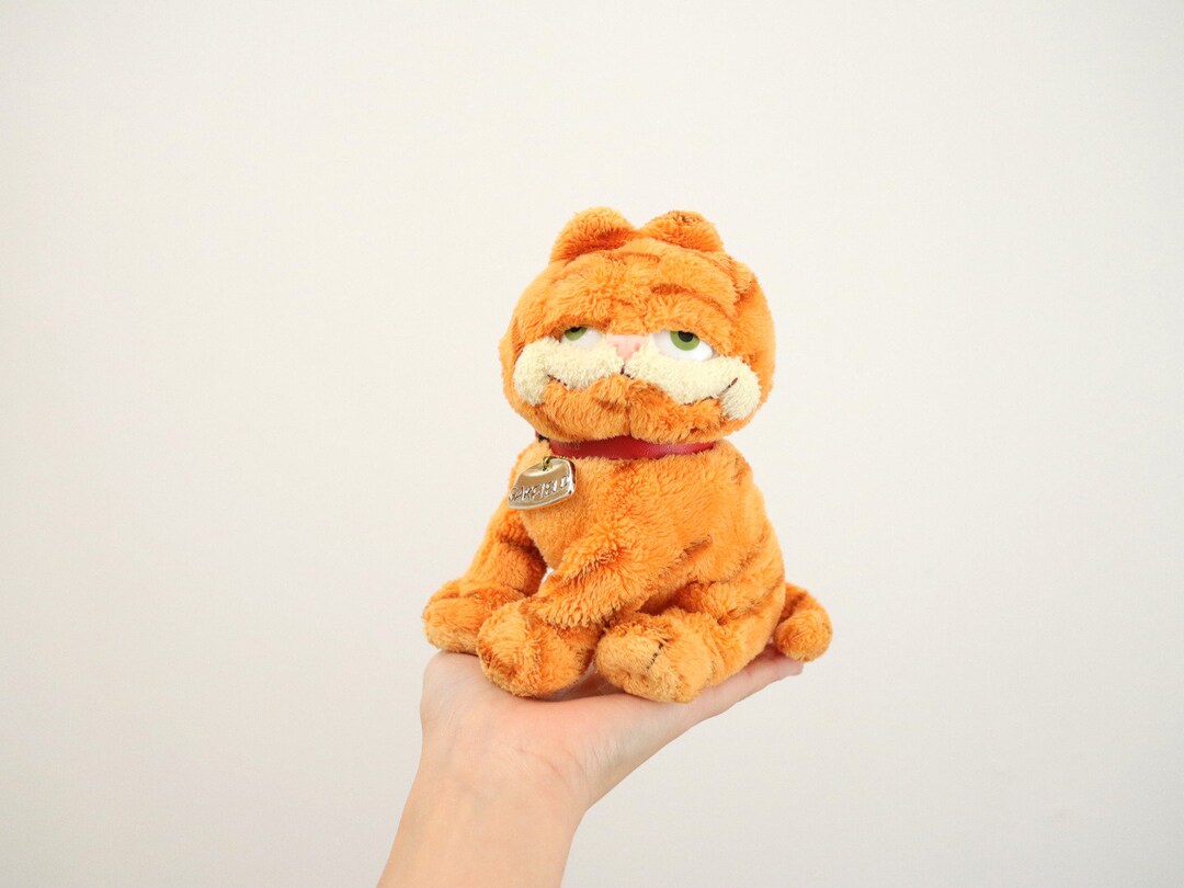 Retro Ty Beanie Baby Garfield the Orange Tabby Cat Sitting Plush Toy ...