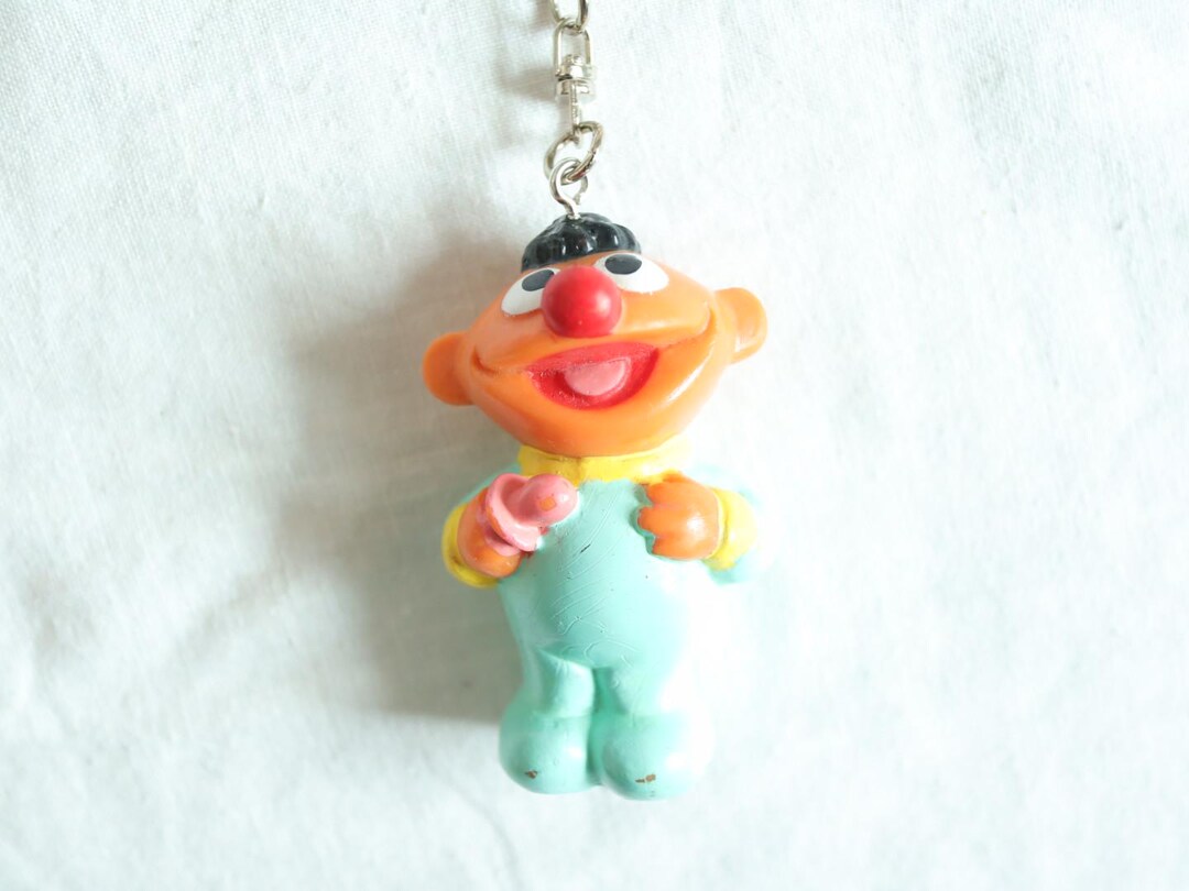 Vintage 80s Baby Ernie Sesame Street PVC Figure Keychain - Etsy
