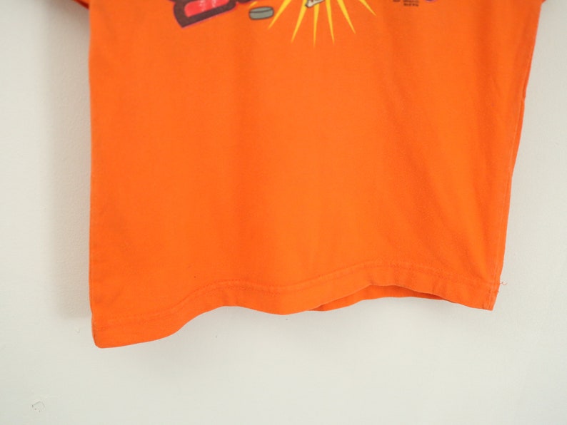 Niños vintage SLAP SHOT Bart Simpson Naranja Camisetas / Tamaño 4-5Y ...