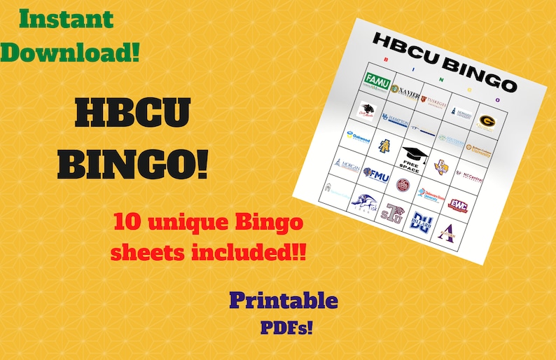 Printable HBCU Activity Pack - Etsy