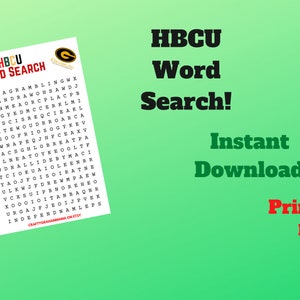 Printable HBCU Activity Pack - Etsy