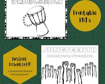 Juneteenth Kids Coloring and Activities Page, Printable Kids Activity ...