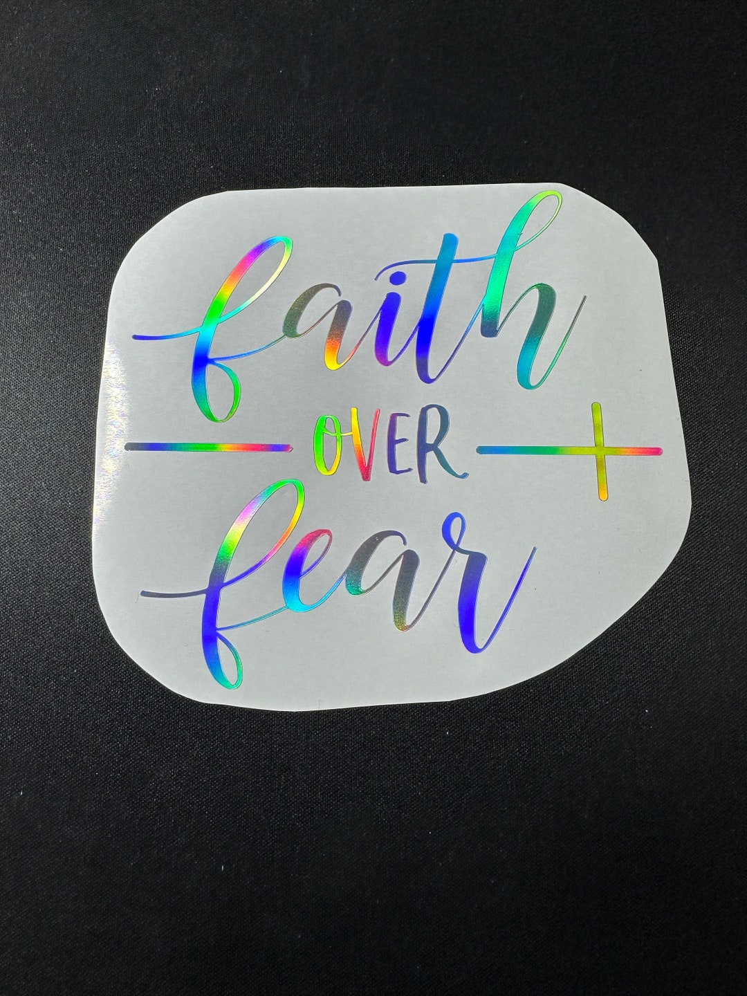 Faith Over Fear - Vinyl Sticker/decal - Etsy
