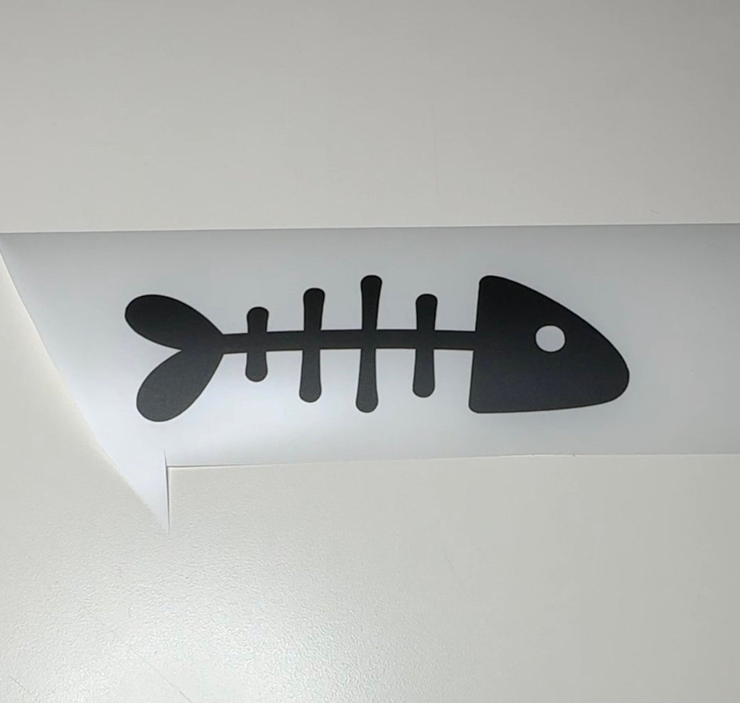 Fish Bone - Vinyl Sticker/decal - Etsy