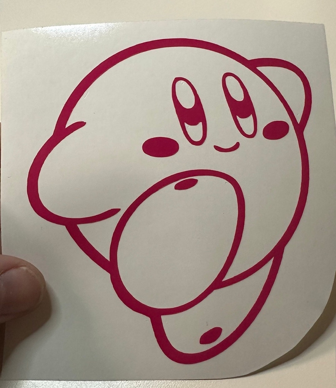 Kirby Running - Vinyl Sticker/decal - Etsy