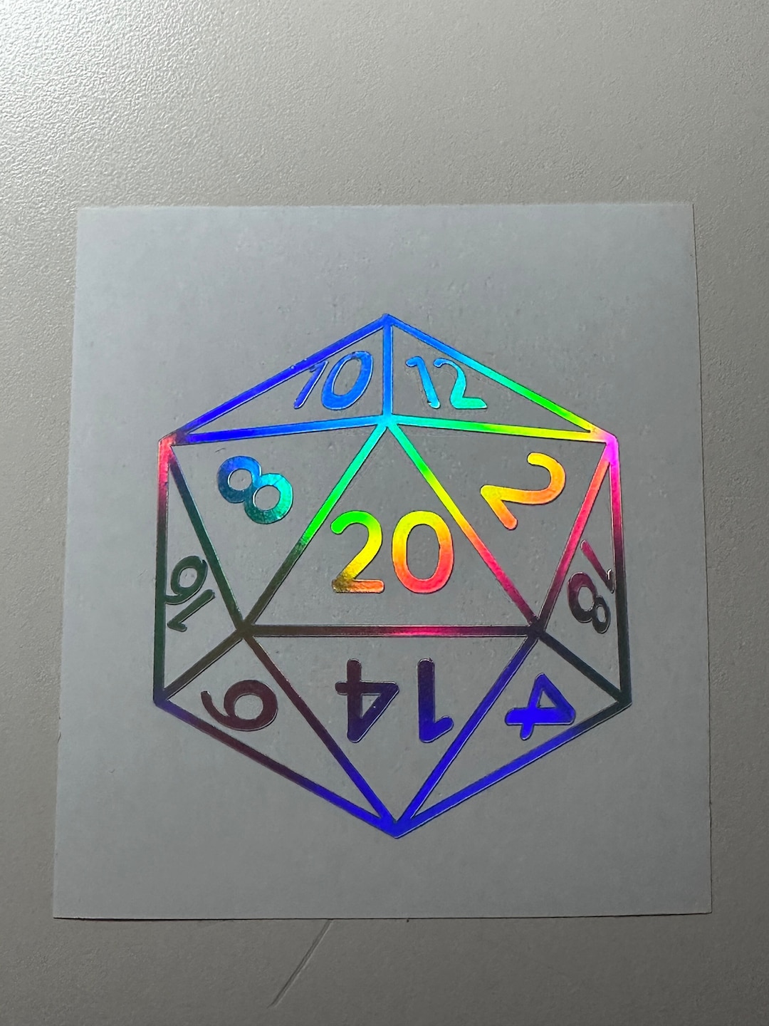 20 Sided Dice - Vinyl Sticker/decal - Etsy