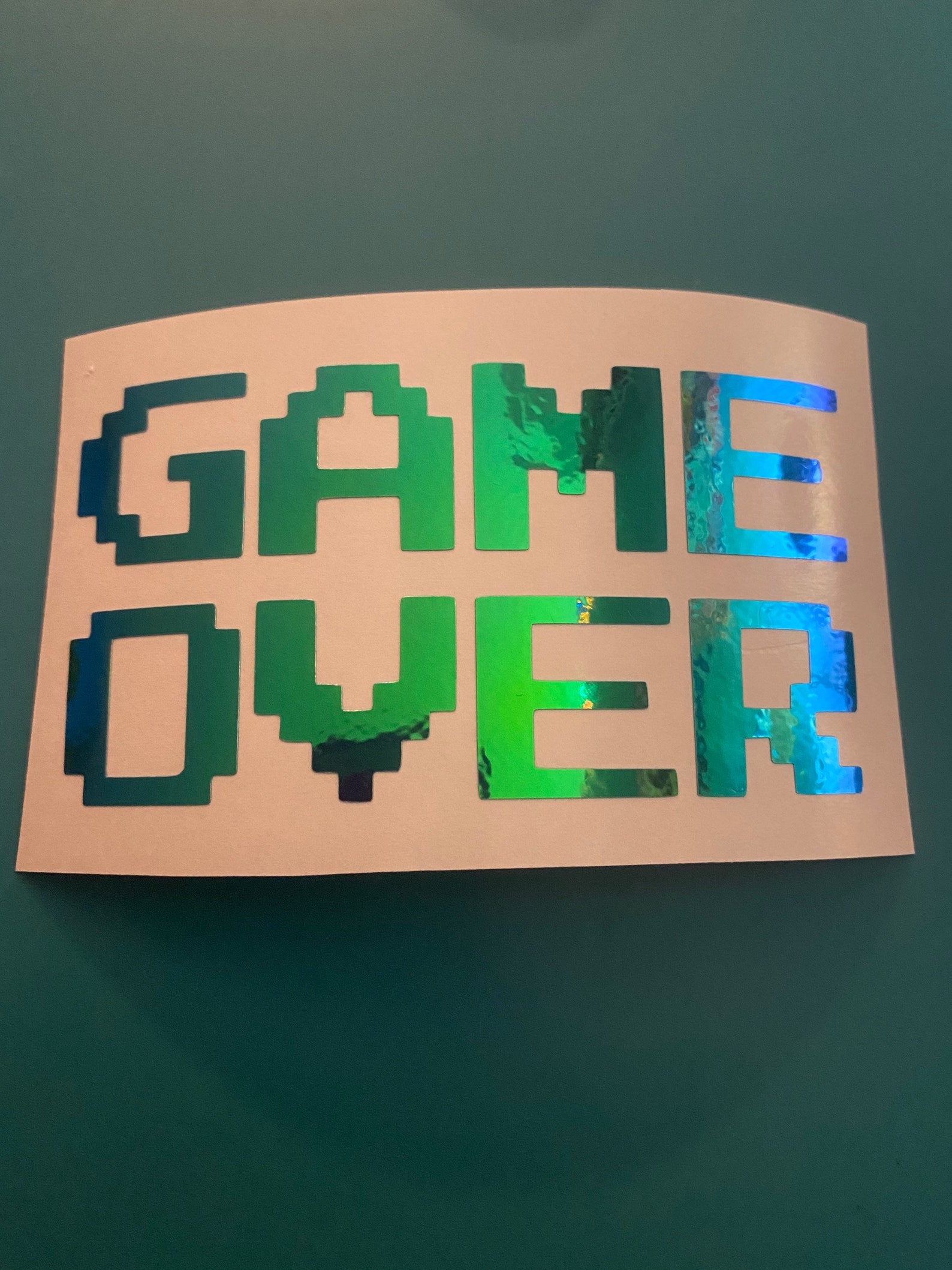 Game Over Vinyl Sticker/decal - Etsy
