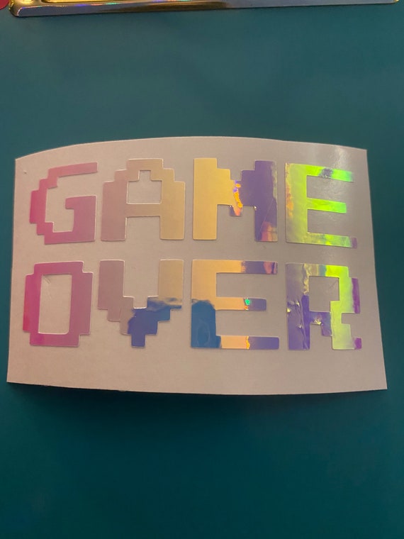 Game Over Vinyl Sticker/decal | Etsy