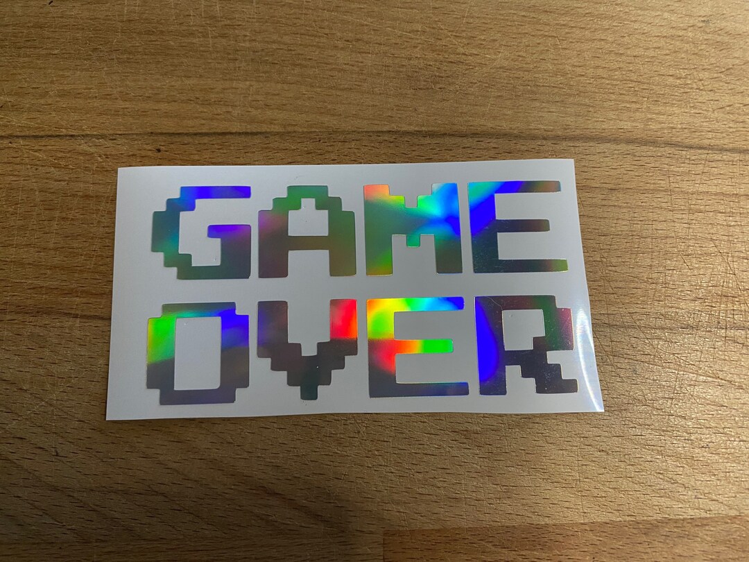 Game Over Vinyl Sticker/decal - Etsy