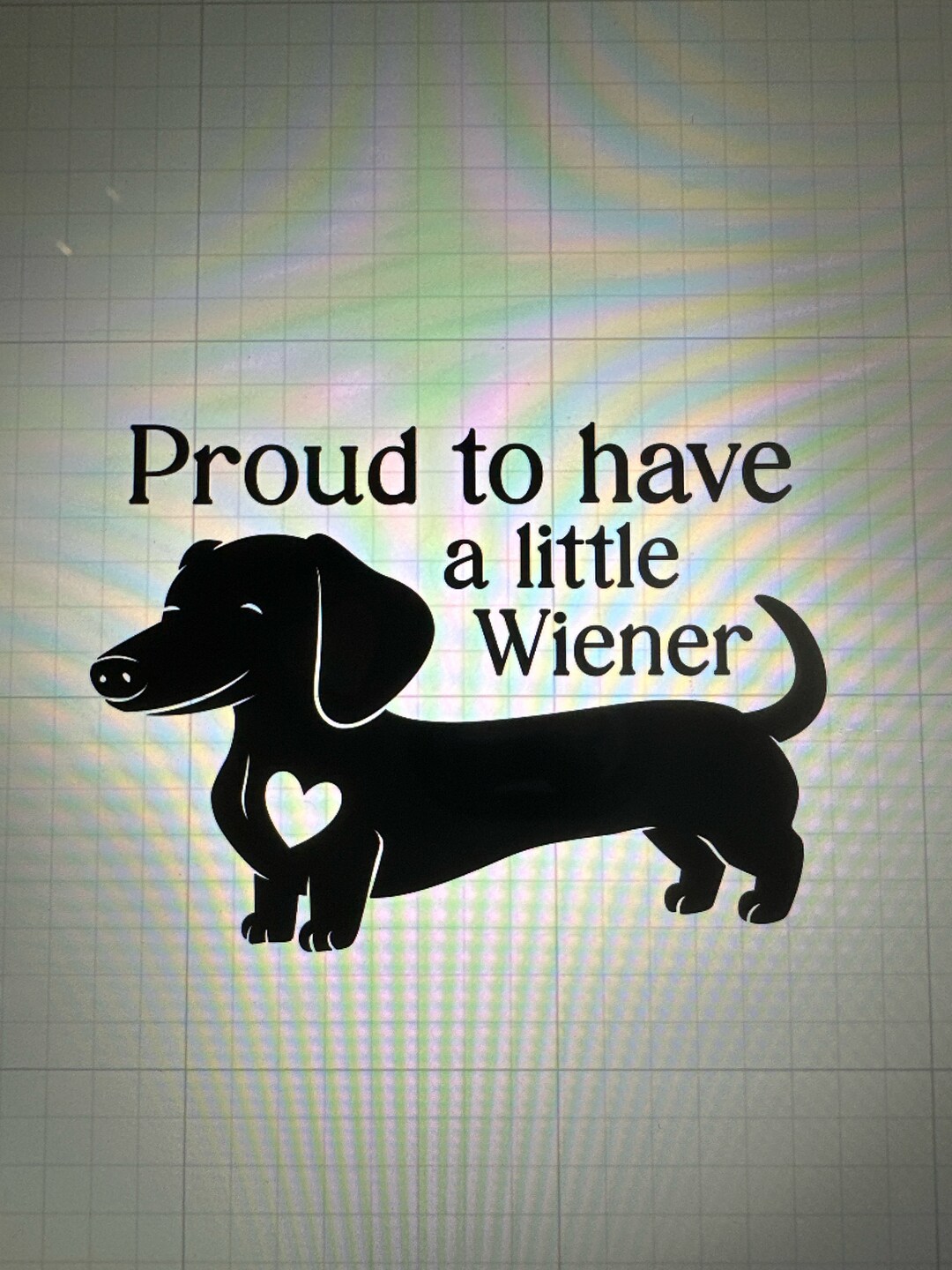 Proud to Have a Little Wiener - Vinyl Sticker/decal - Etsy