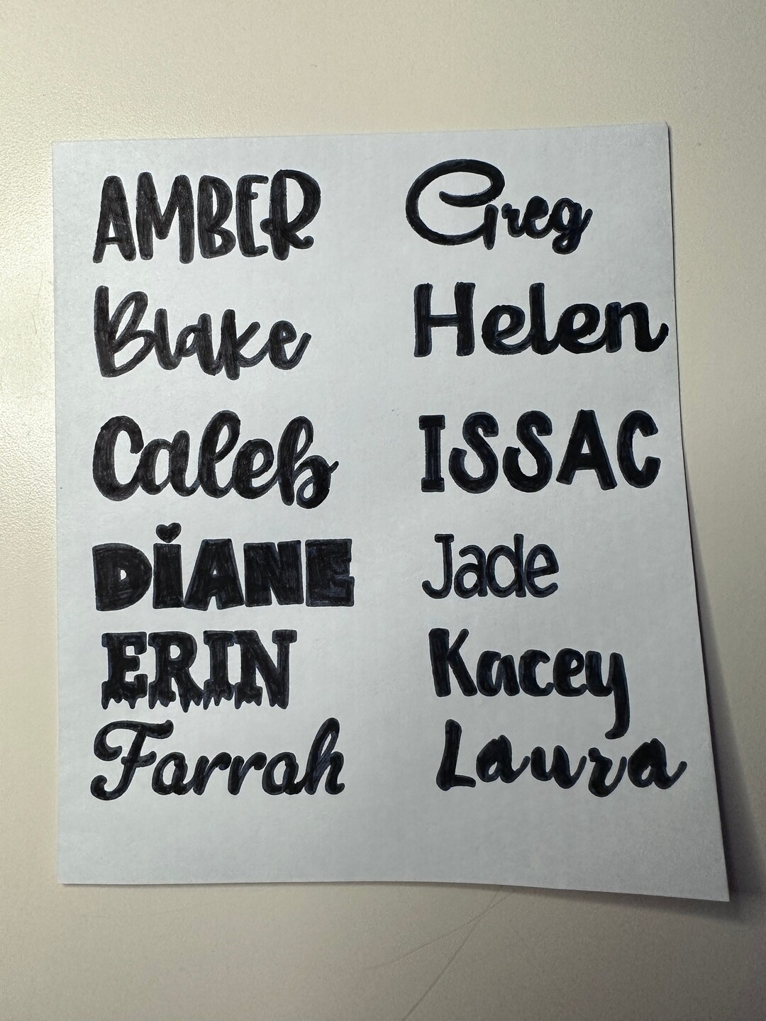 Custom Name Decals - Etsy