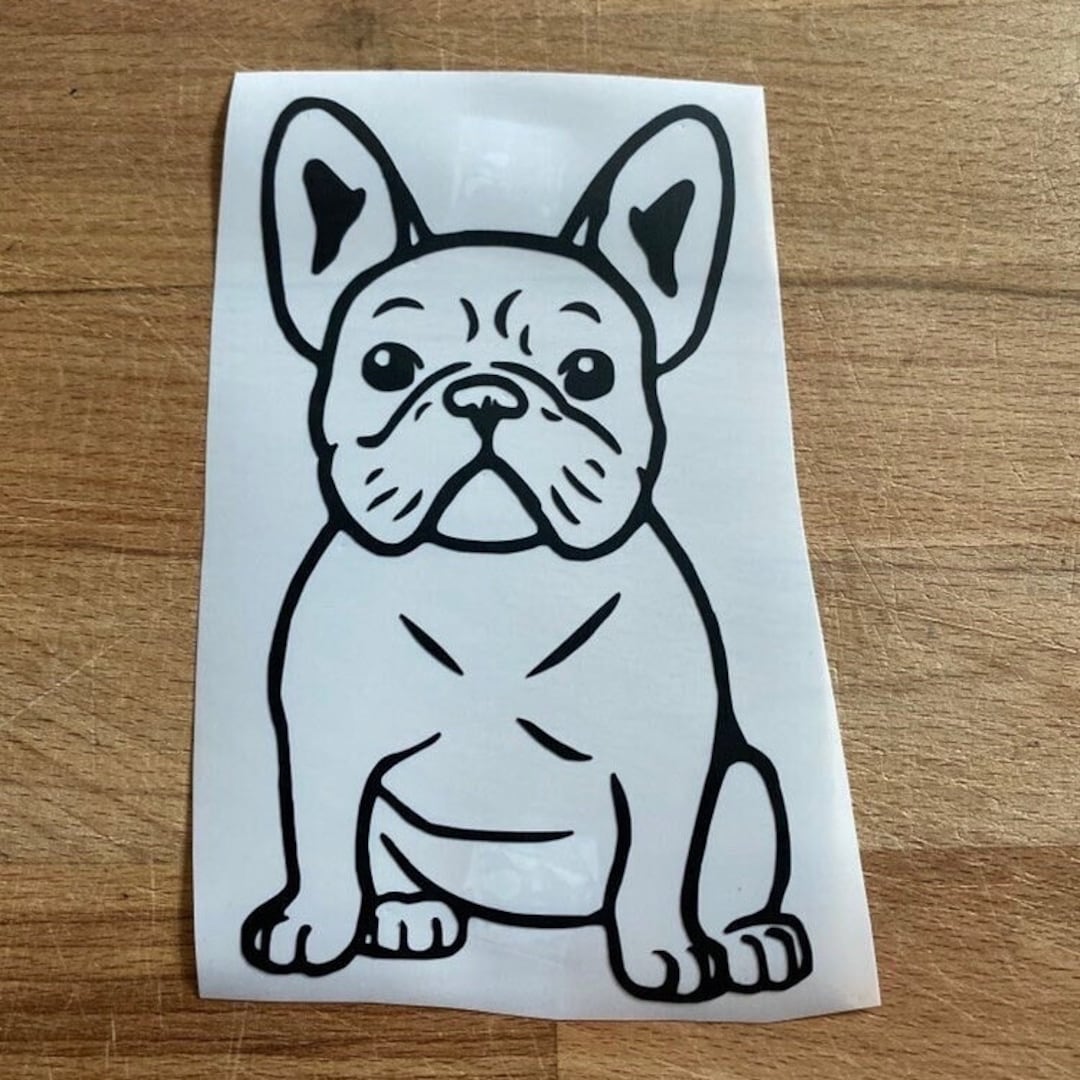 Frenchie Bulldog Vinyl Sticker/decal - Etsy