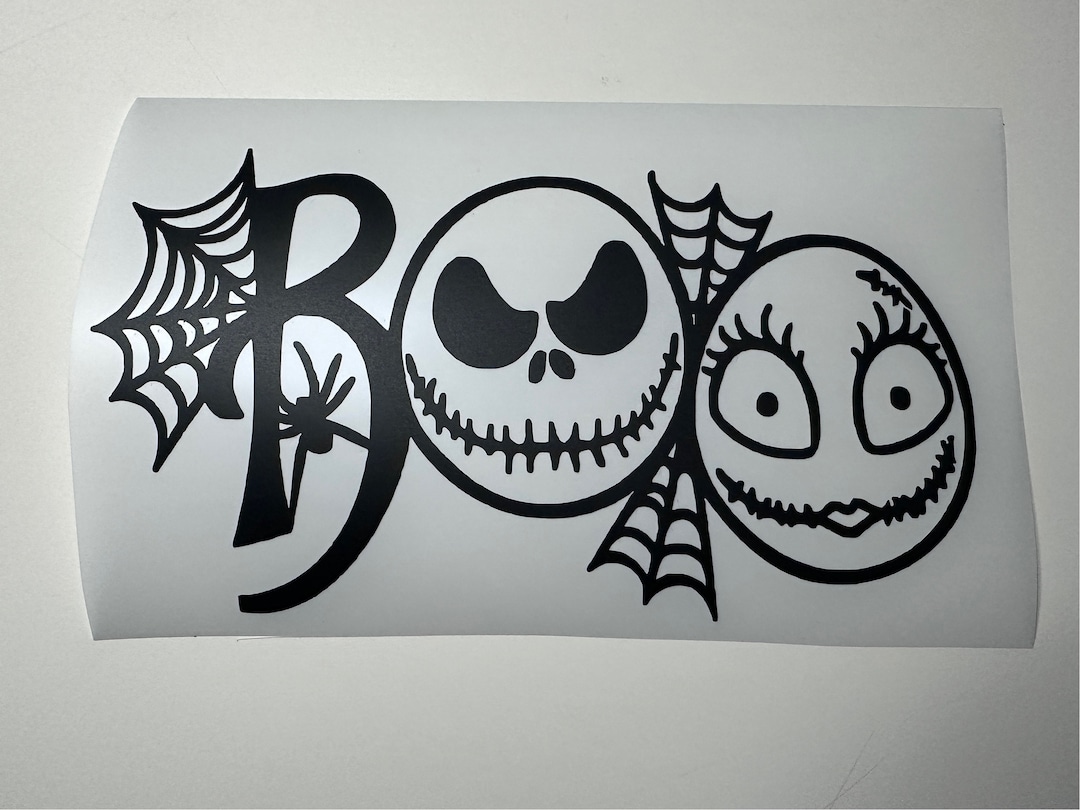 Boo Jack & Sally Nightmare - Vinyl Sticker/decal - Etsy