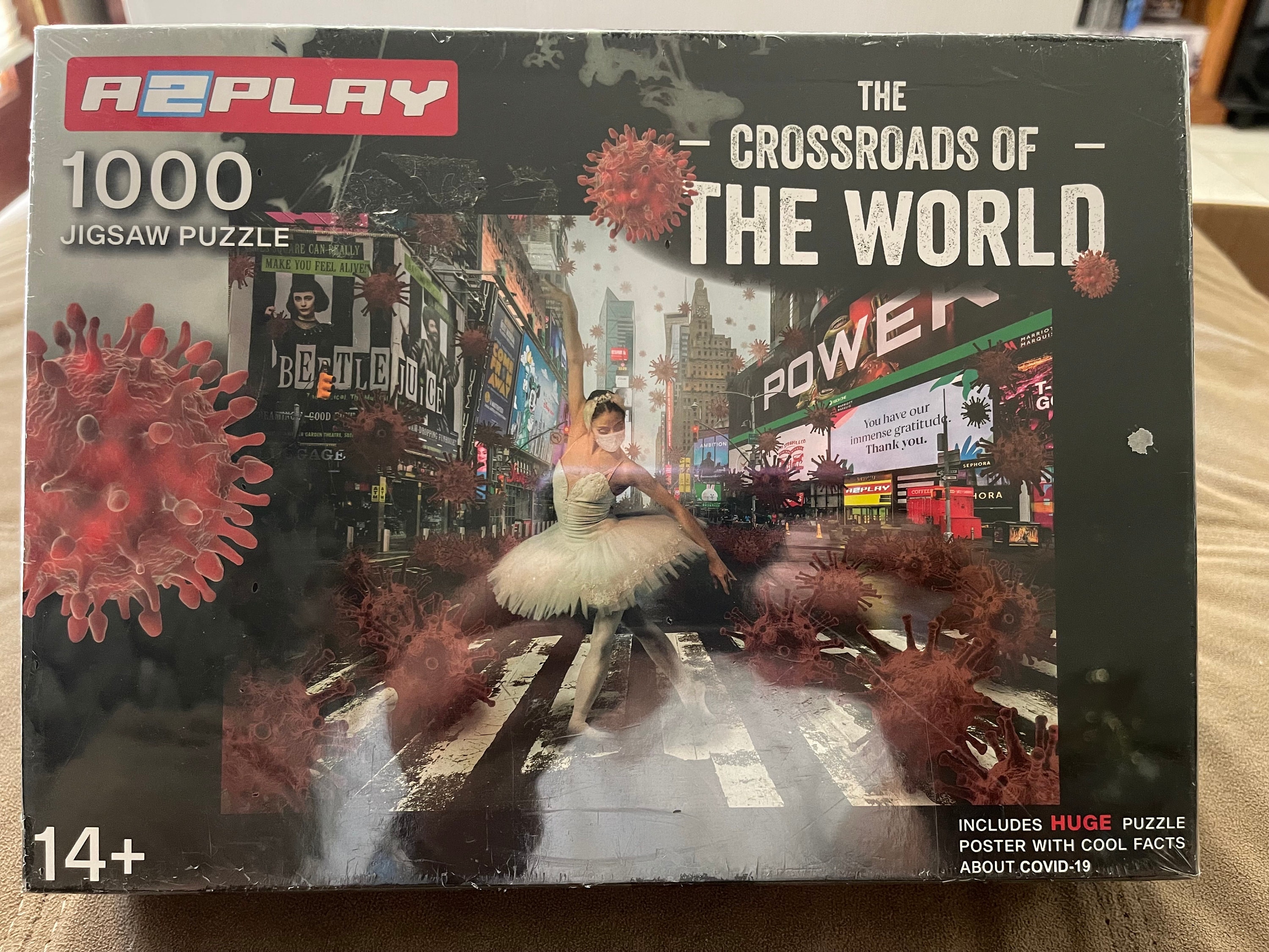 A2PLAY the Crossroads of the World 1000 Jigsaw Puzzle With Poster - Etsy