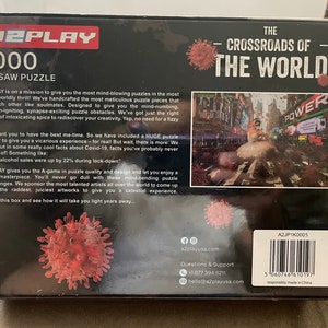 A2PLAY the Crossroads of the World 1000 Jigsaw Puzzle With Poster - Etsy