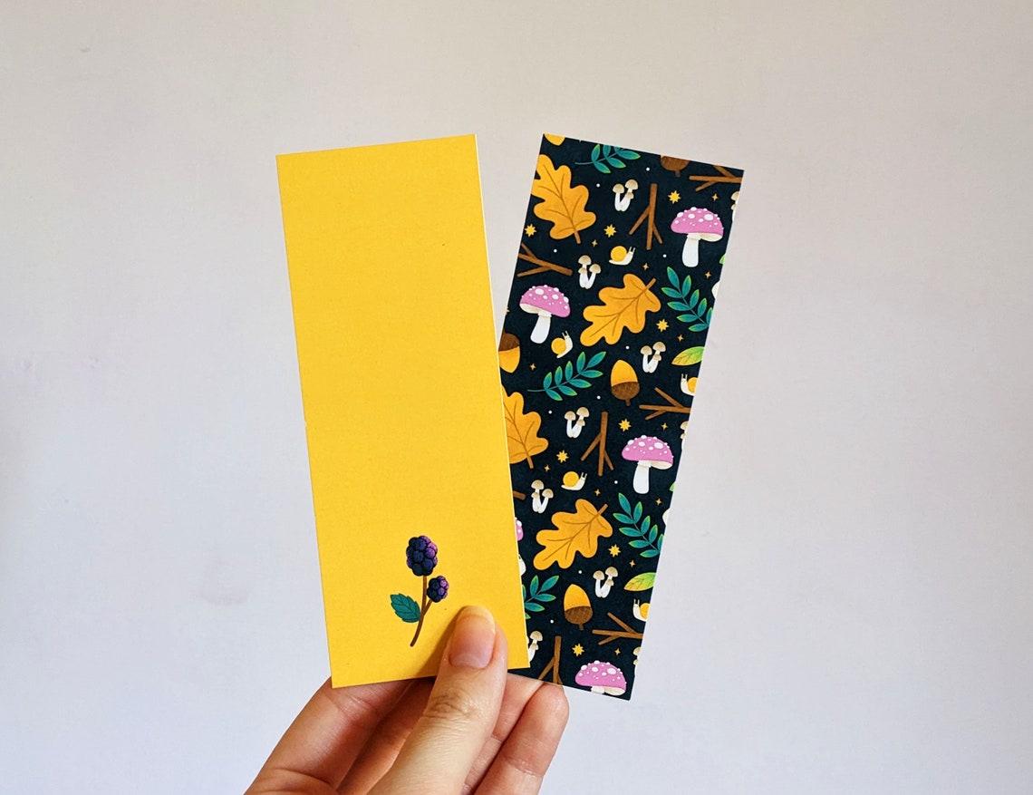 Illustrated Bookmark: Multiple Patterns, Floral, Autumnal and Fruity ...