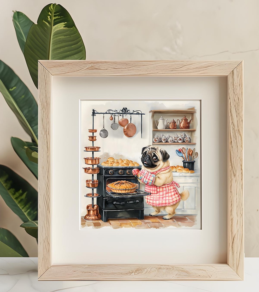Pug Baking Kitchen, This PNG Image Can Be Used for Any Personal Use You ...