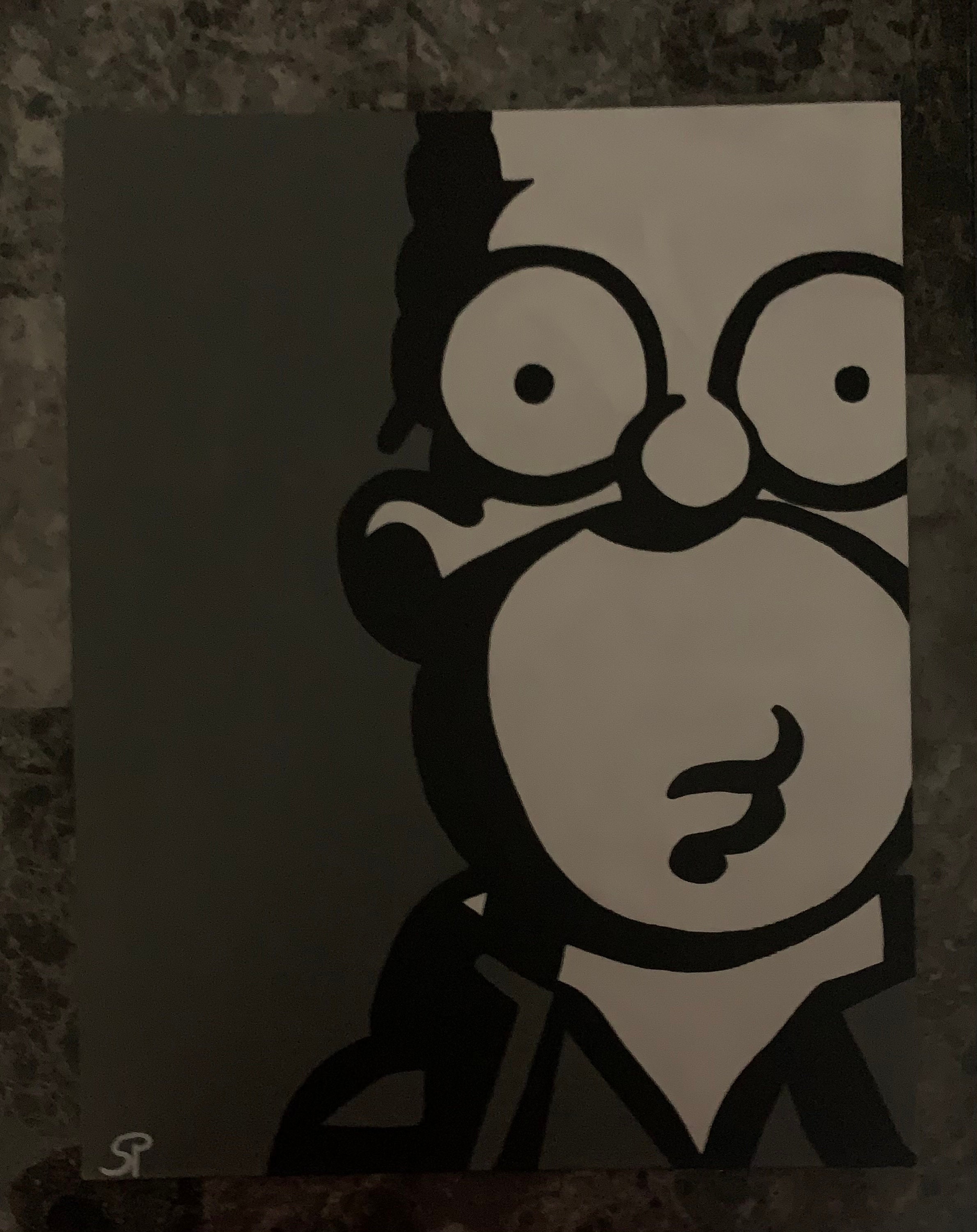 Homer Simpson Acrylic Painting - Etsy