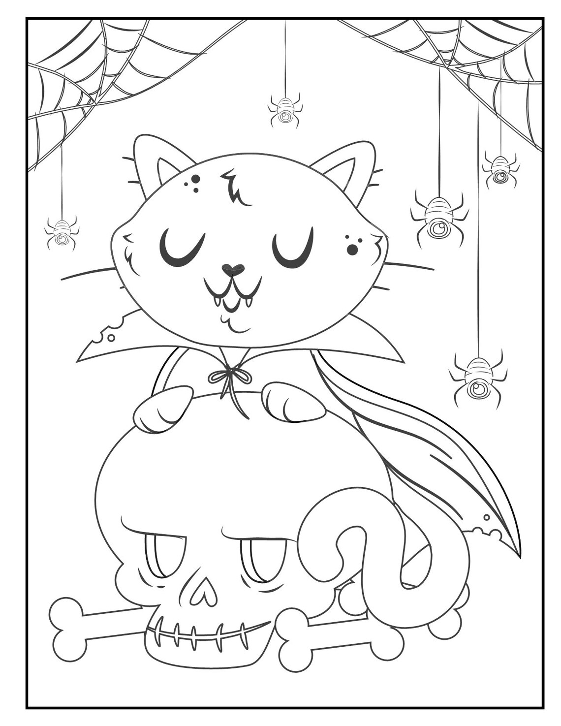40 - Kids Halloween Coloring Pages - Etsy