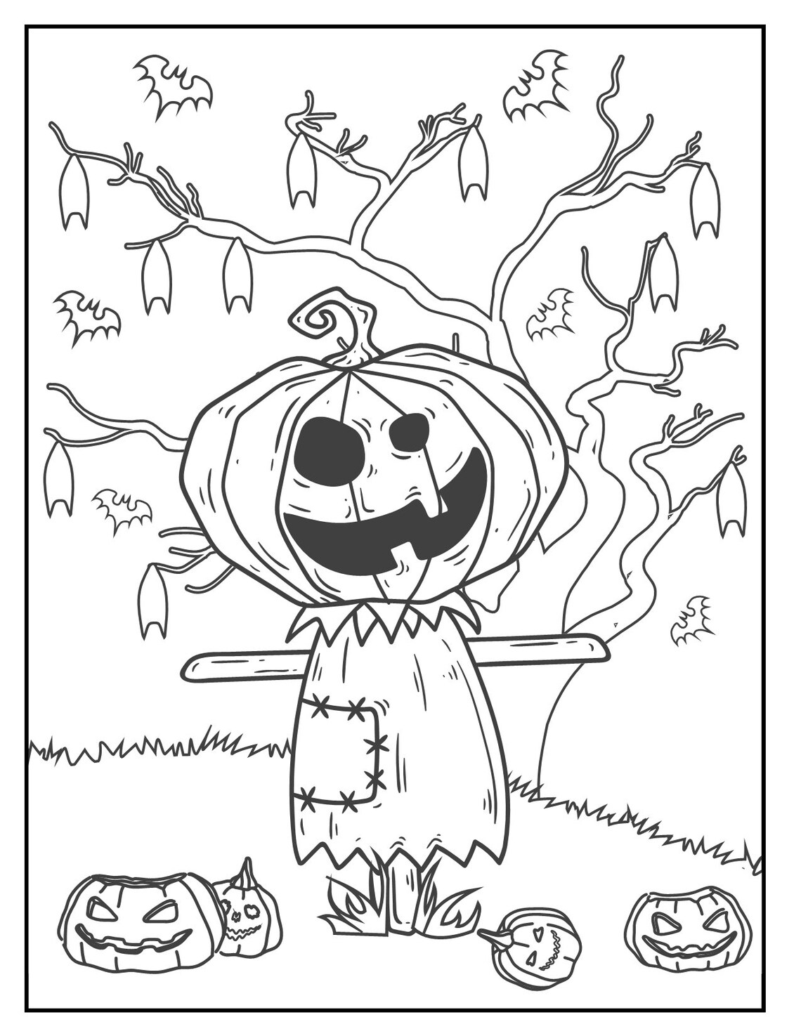 40 - Kids Halloween Coloring Pages - Etsy