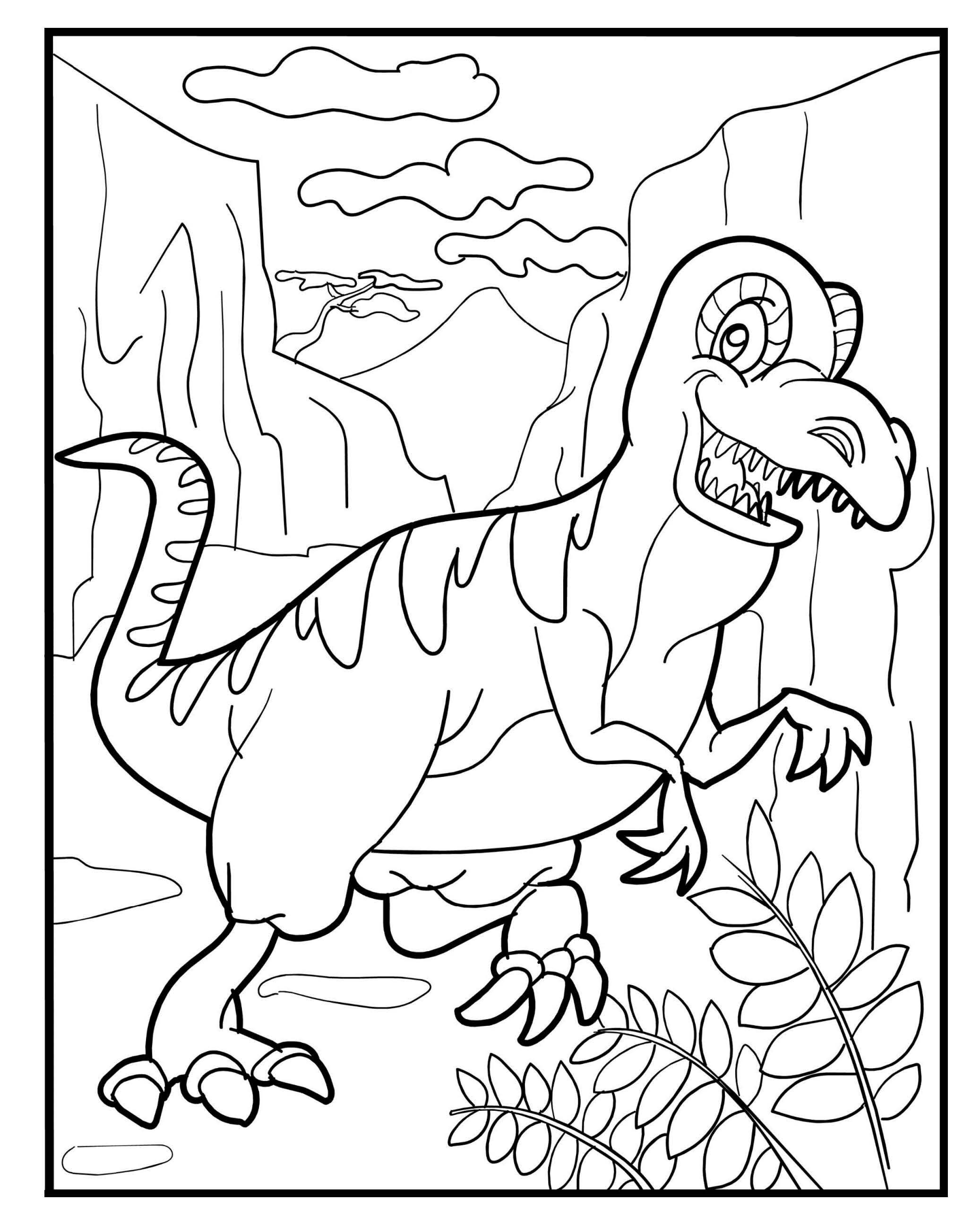 50 - Dinosaur Coloring Pages - Etsy