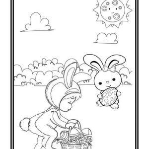 40 - Kids Easter Coloring Pages - Etsy