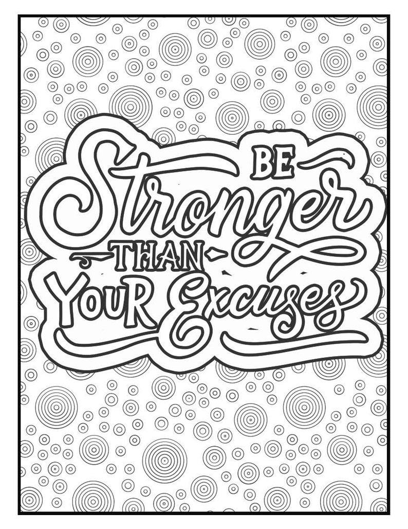 20 - Motivational Coloring Pages - Etsy