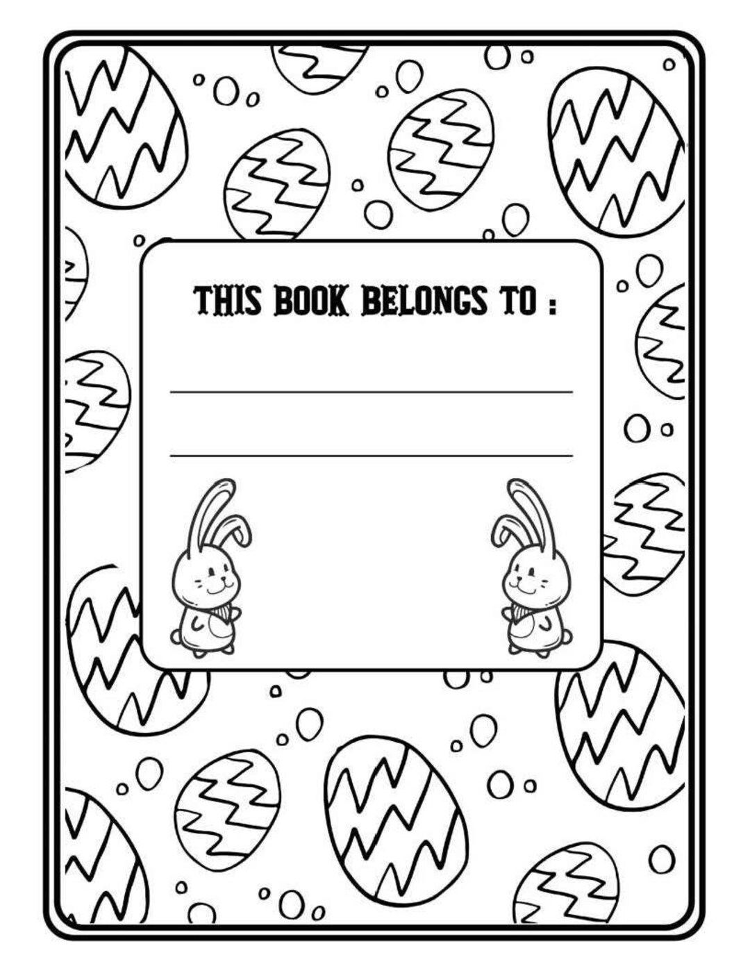 40 - Kids Easter Coloring Pages - Etsy