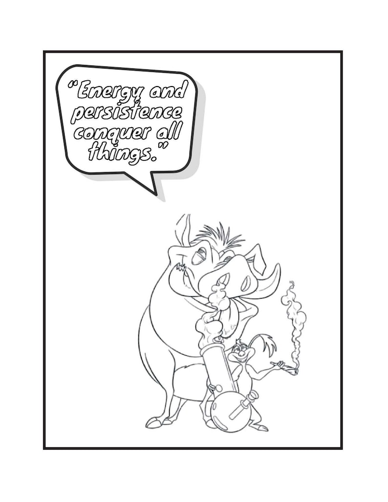 10 Animated Stoner Coloring Pages - Etsy
