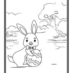 40 - Kids Easter Coloring Pages - Etsy