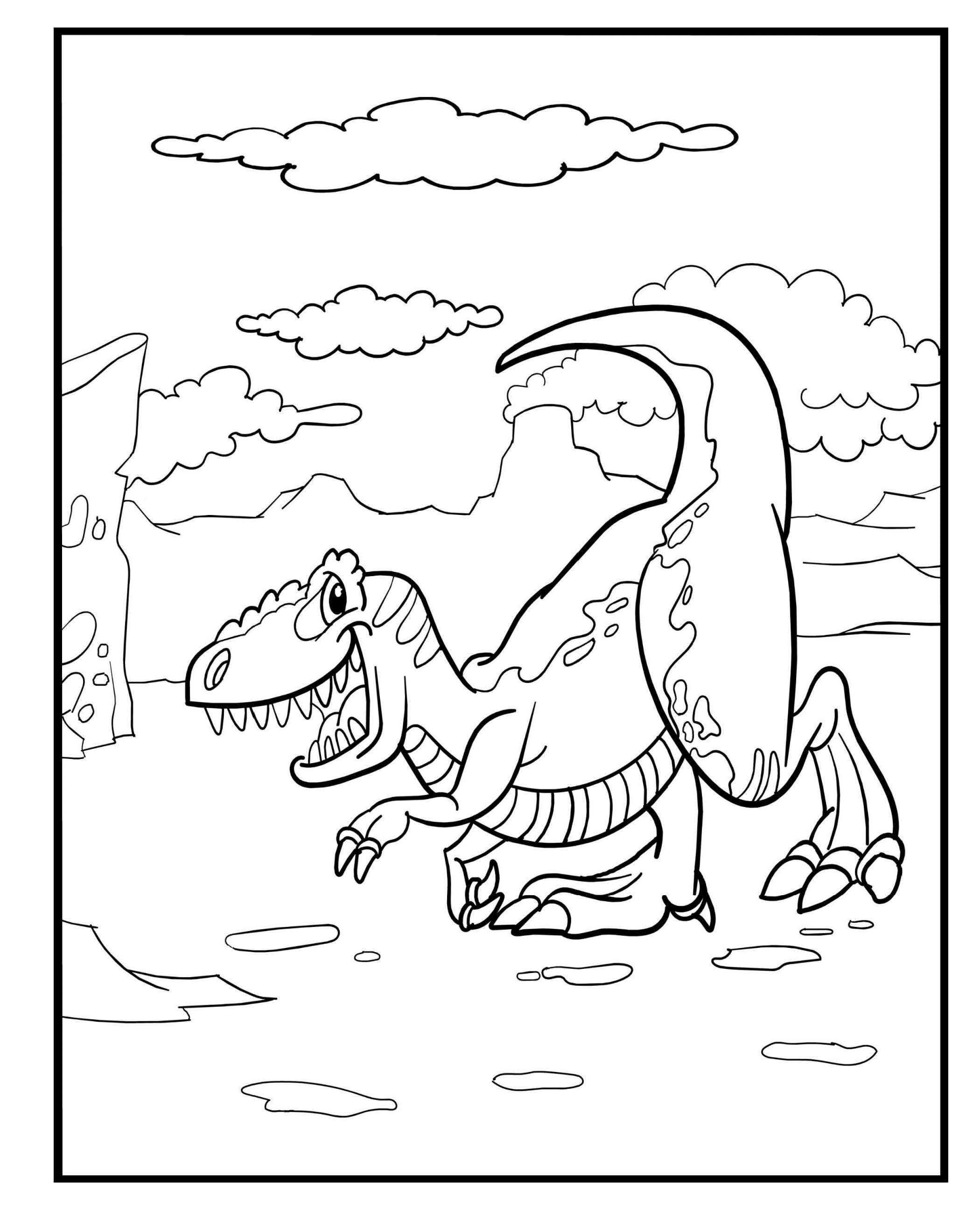 50 - Dinosaur Coloring Pages - Etsy