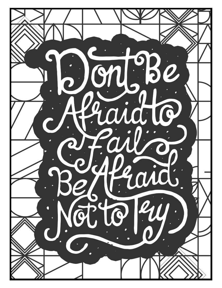 20 - Motivational Coloring Pages - Etsy