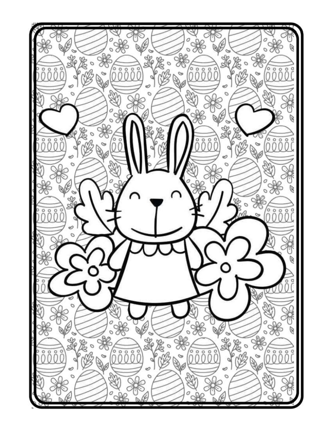 40 - Kids Easter Coloring Pages - Etsy