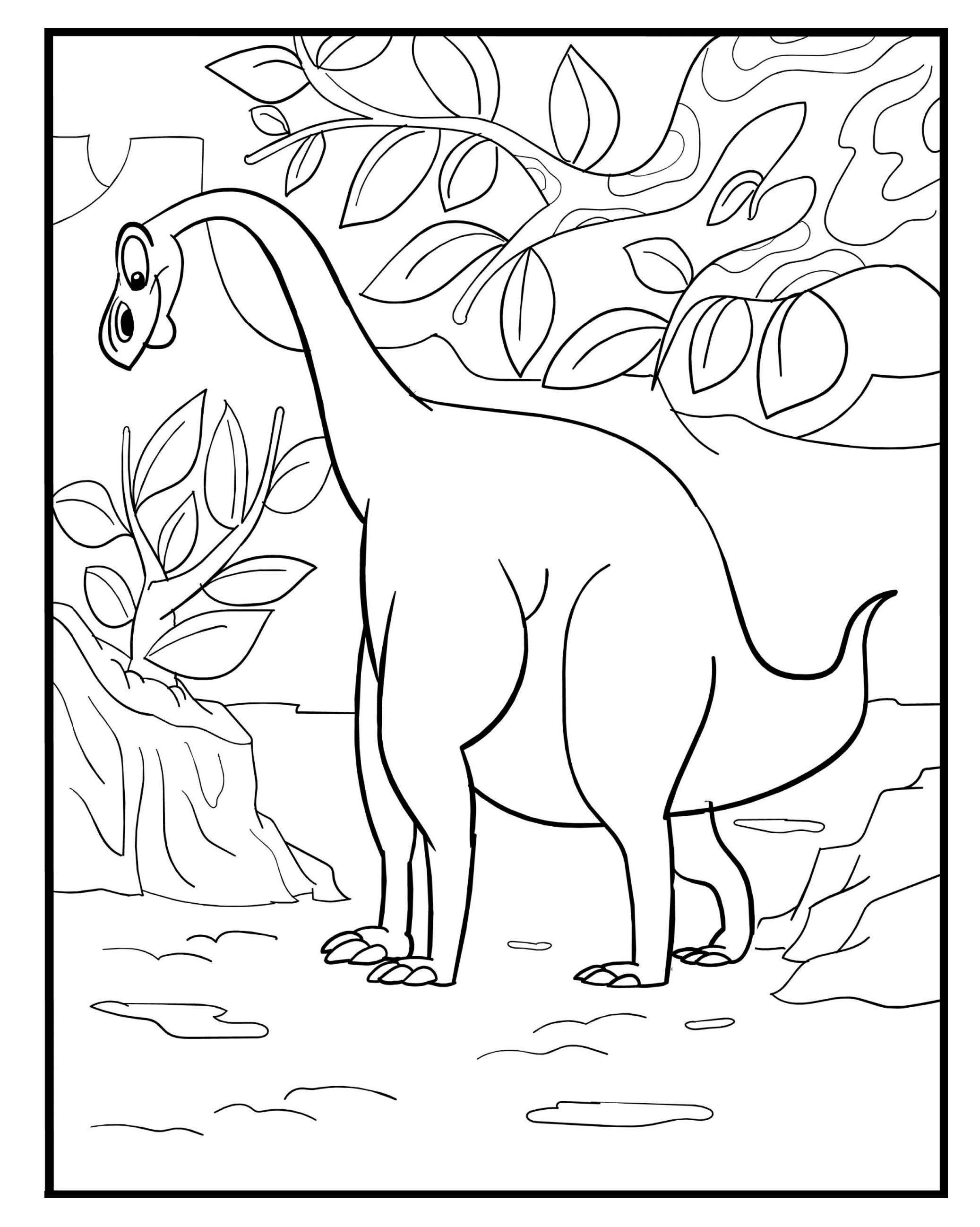 50 - Dinosaur Coloring Pages - Etsy