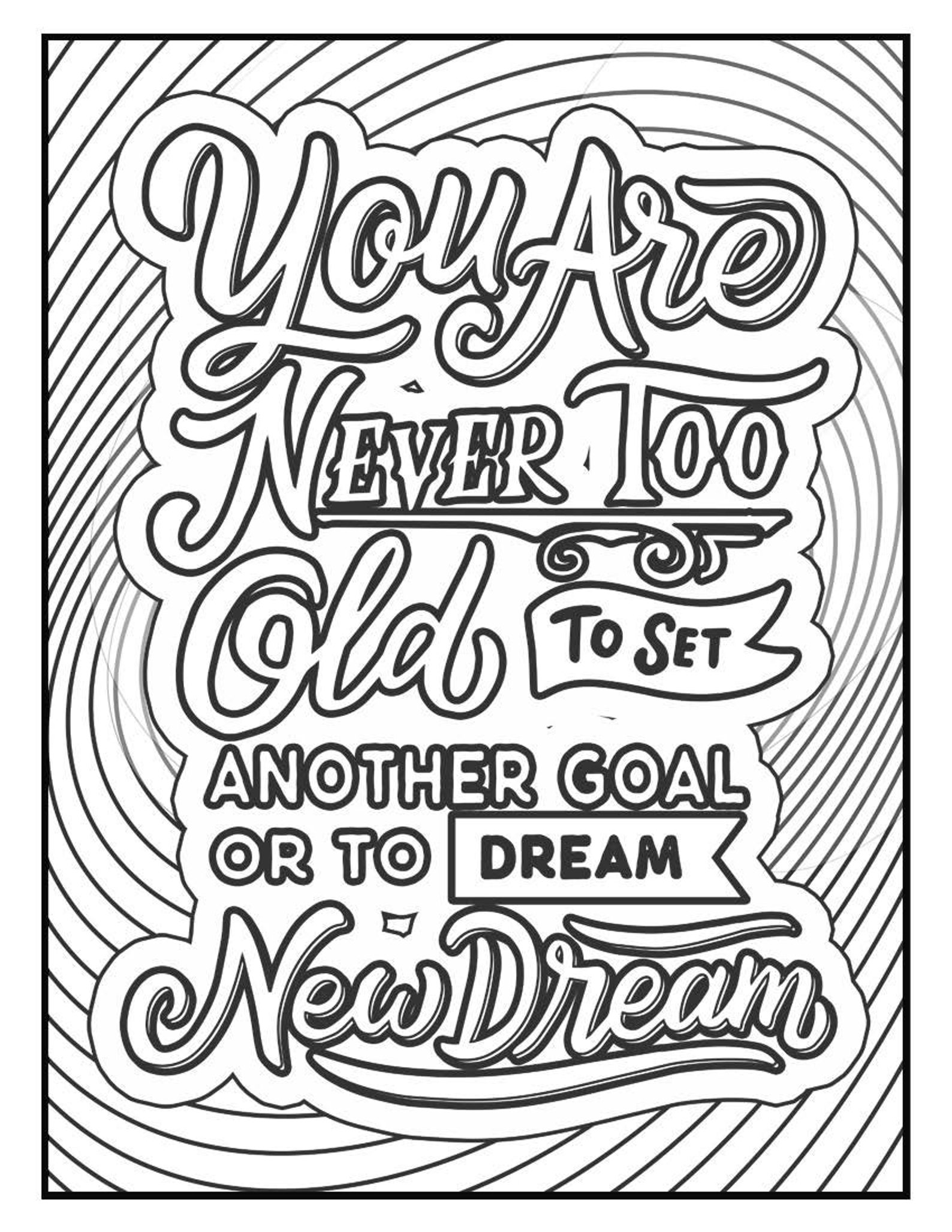 20 - Motivational Coloring Pages - Etsy