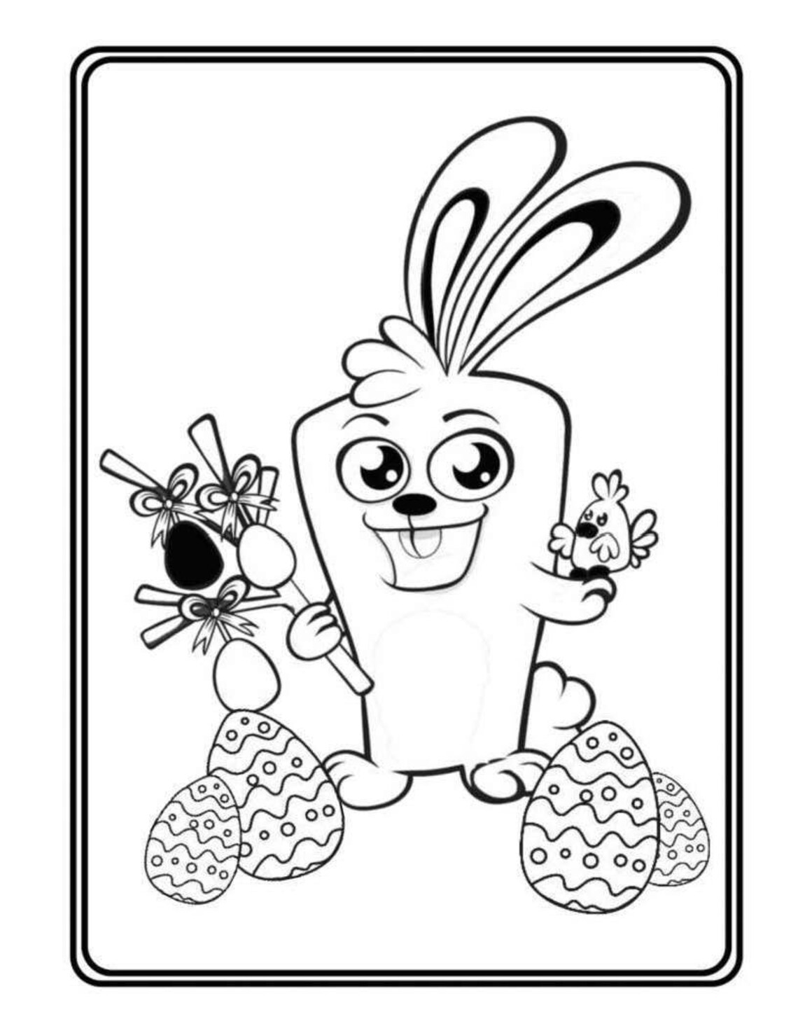 40 - Kids Easter Coloring Pages - Etsy